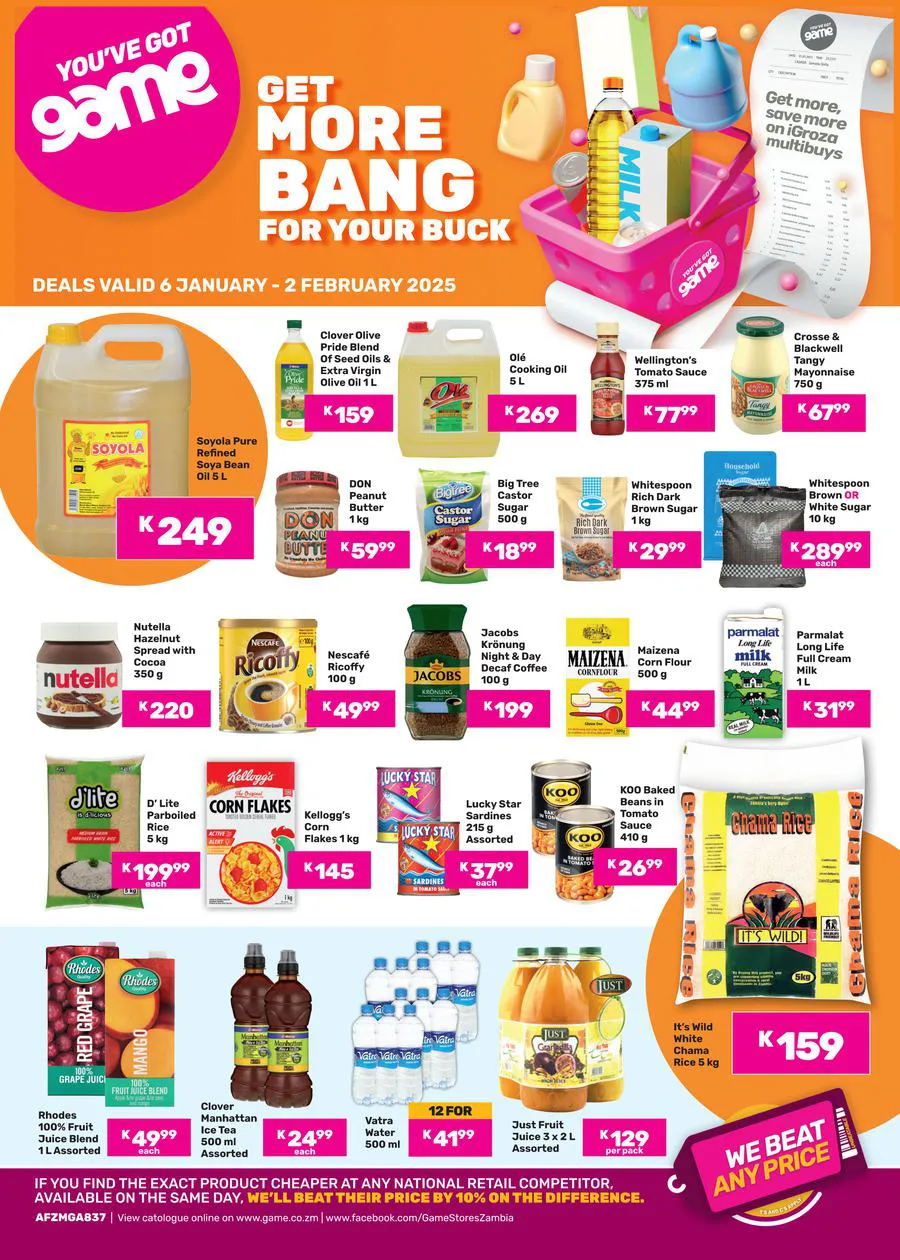 Game Zambia : Get More Bang For Your Buck (06 January - 02 February ...