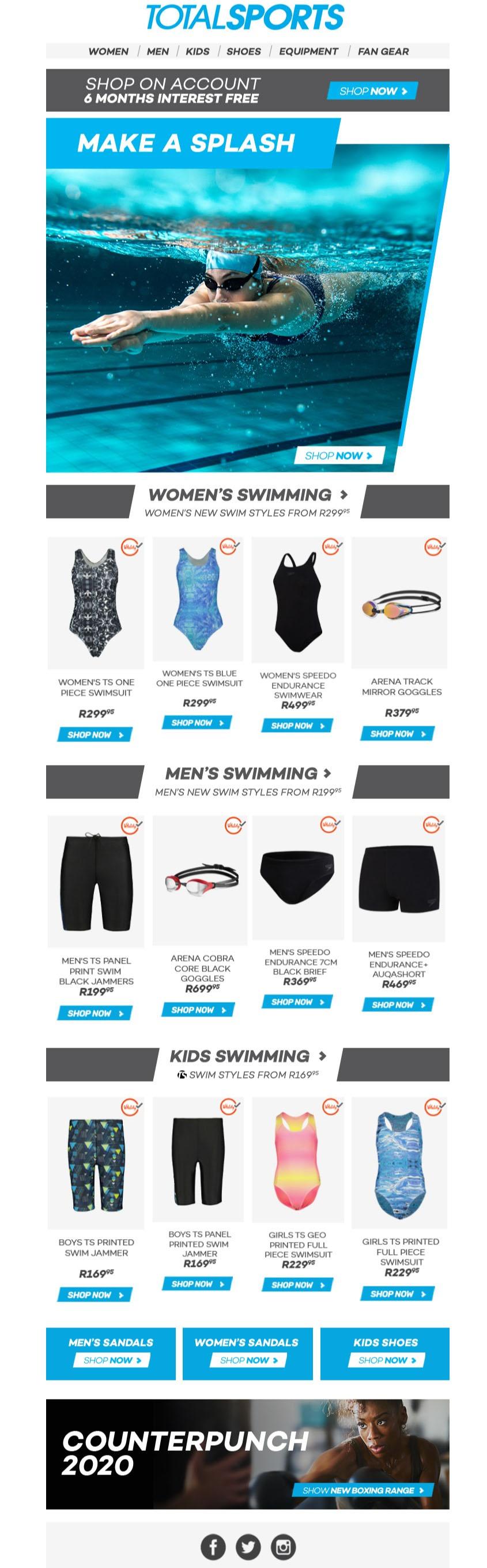 Total Sports : Make A Splash (Request Valid Dates From Retailer) — m ...