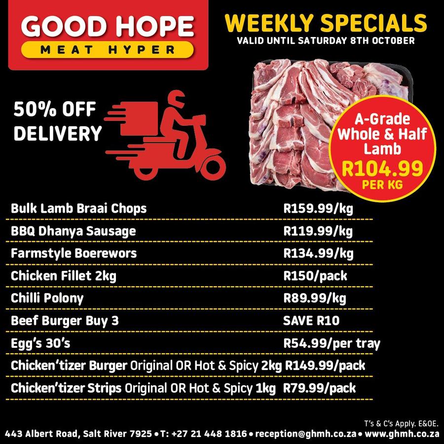 Good Hope Meat Hyper : Specials (06 October - 08 October 2022) — m ...