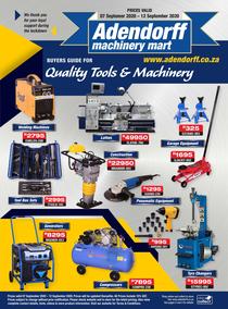 Adendorff : Quality Tools & Machinery (07 September - 12 September 2020 ...