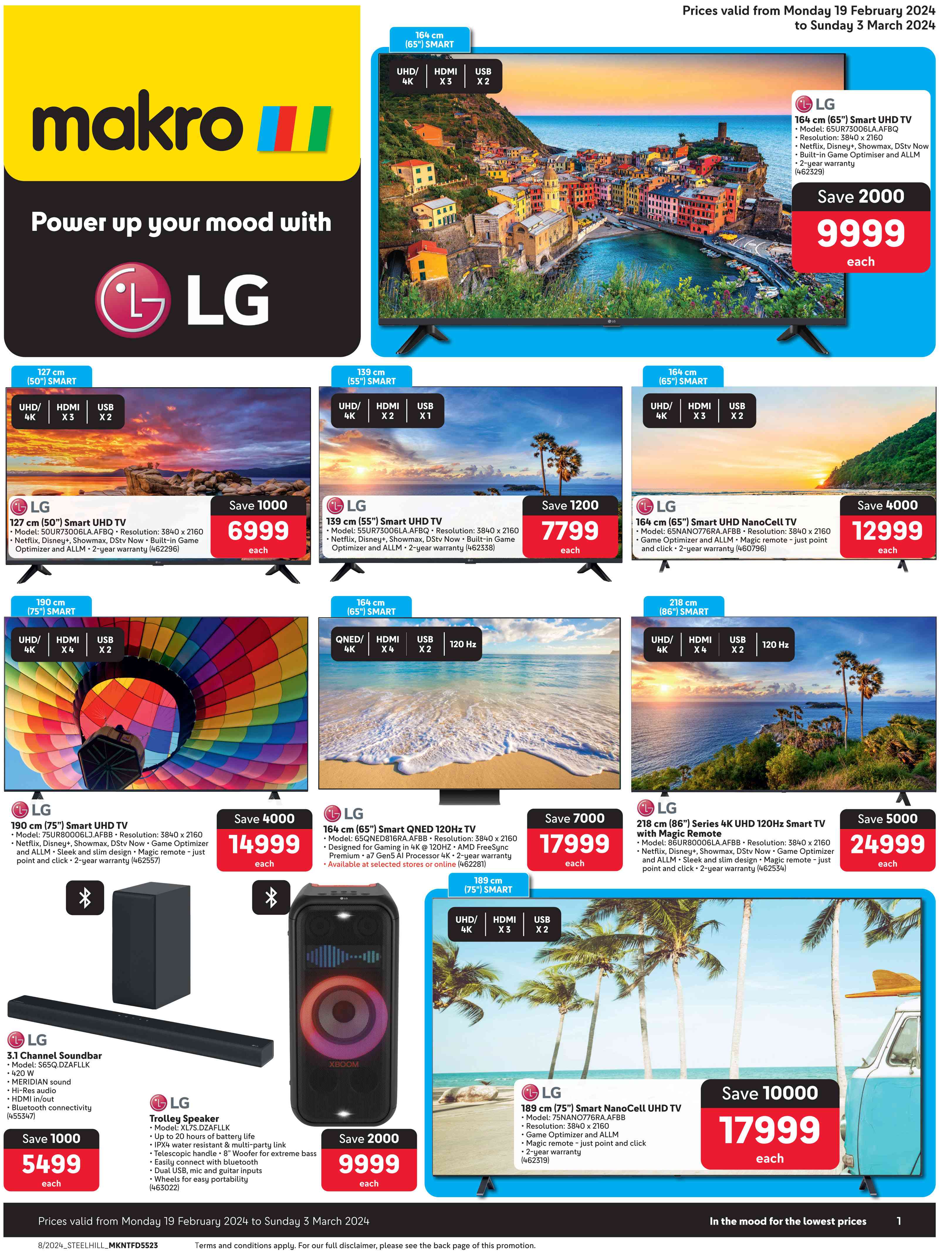 Makro : LG & Hisense (19 February - 03 March 2024) — www.guzzle.co.za