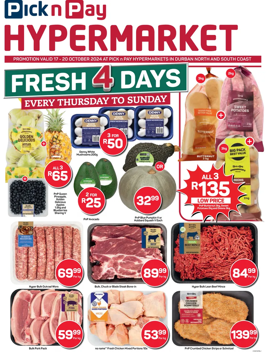 Pick n Pay Hypermarket KwaZulu-Natal : Fresh Specials (17 October - 20 ...