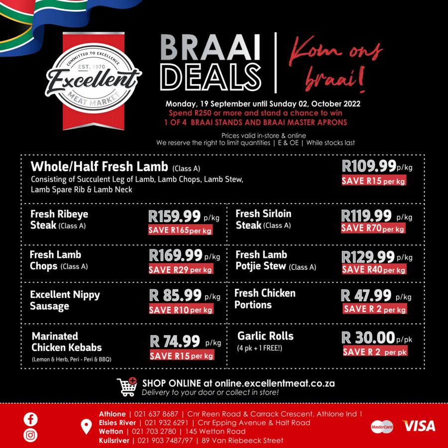 Excellent Meat Market : Braai Deals (19 September - 02 October 2022 ...