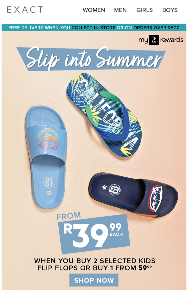 Exact : Slip Into Summer (Request Valid Dates From Retailer) — m.guzzle ...
