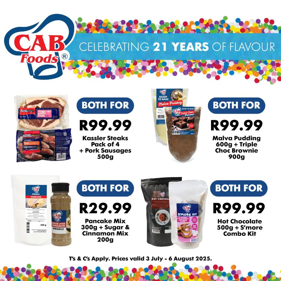 Cab Foods : 21 Years Of Flavour (03 July - 06 August 2025) — www.guzzle ...