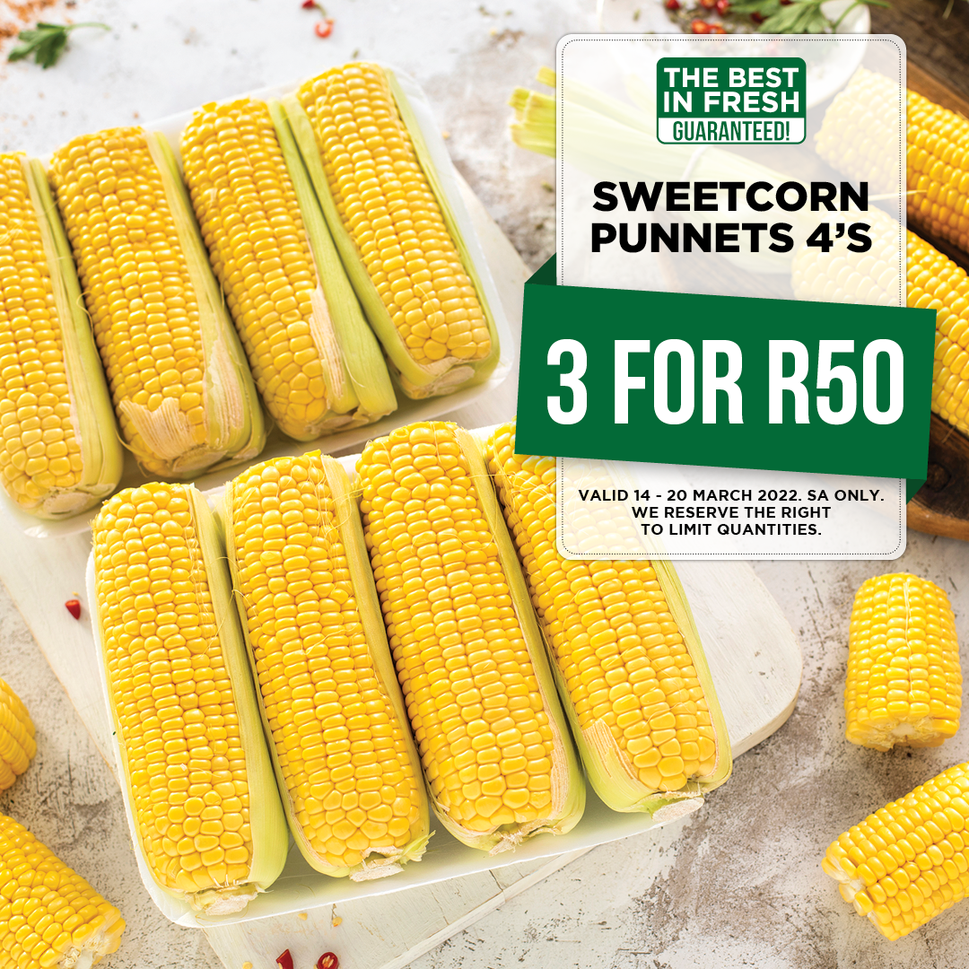 Special Sweetcorn Punnets-For 3 x 4's — www.guzzle.co.za