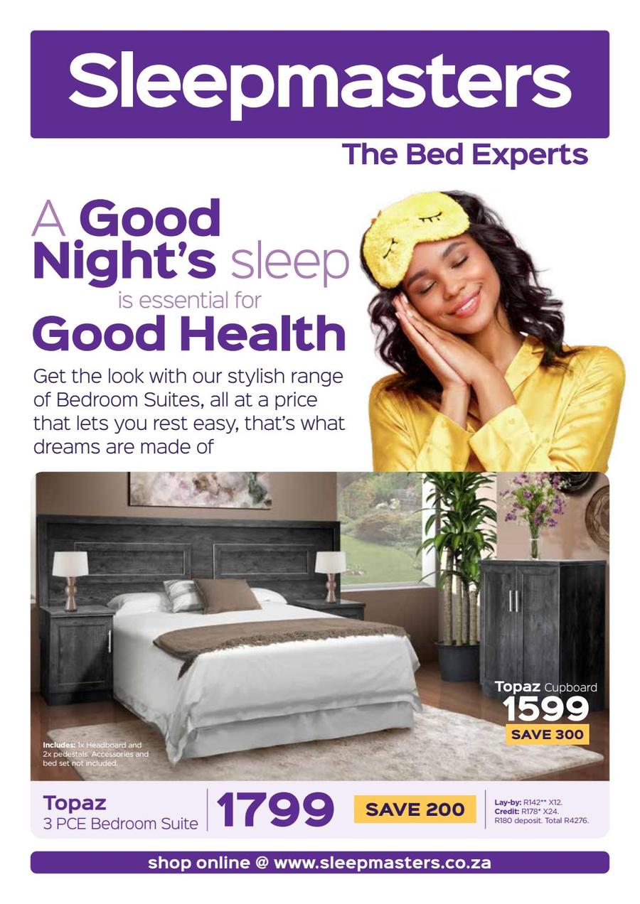 Sleepmasters : A Good Nights Sleep (08 February - 28 February 2021) — m ...