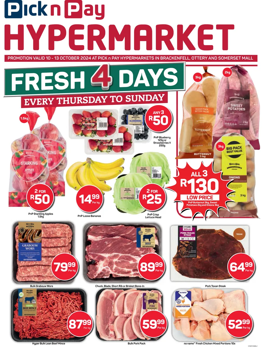 Pick n Pay Hypermarket Western Cape : Hyper Fresh Specials (10 October ...