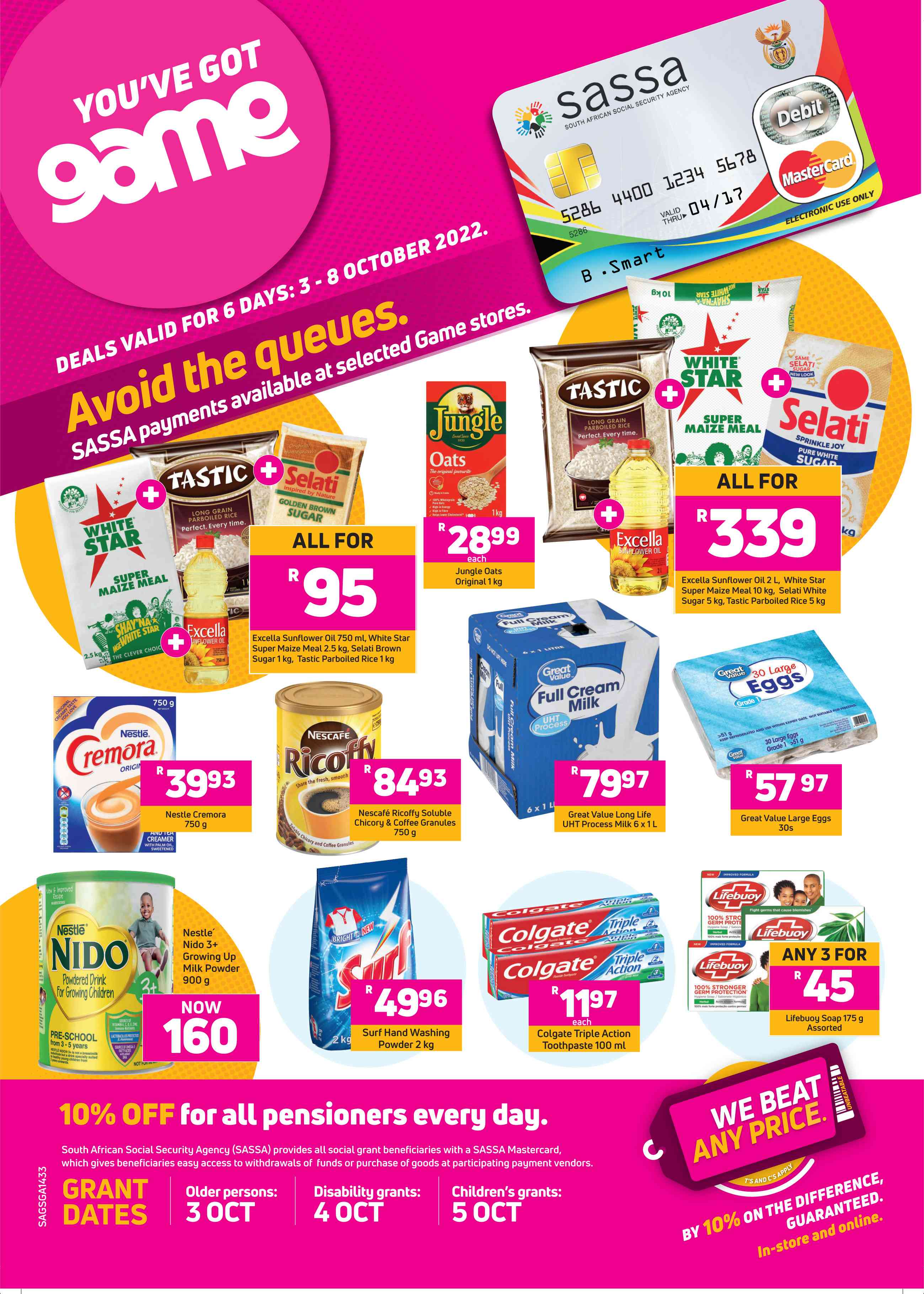 Special Excella Sunflower Oil 750ml,White Star Super Maize Meal 2.5Kg ...