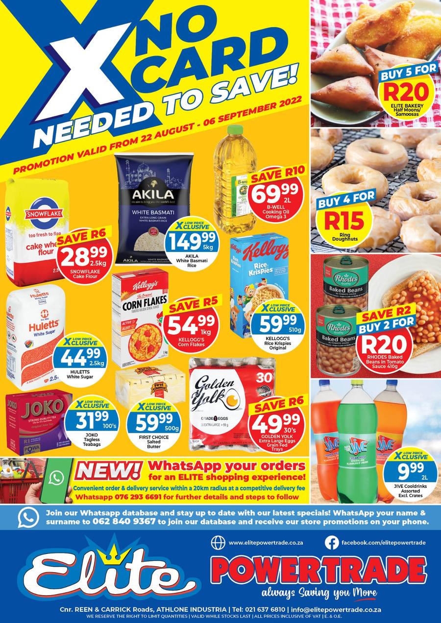 Elite Power Trade Cash & Carry : Needed To Save (22 August - 06 ...