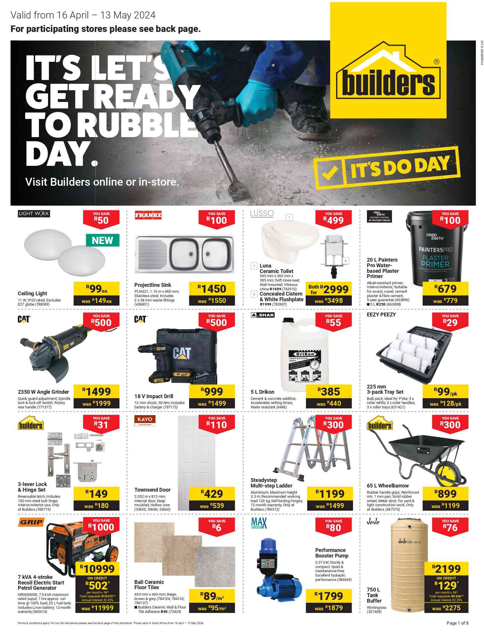 DIY Specials | Catalogue | SA Promotional Leaflets | Builders