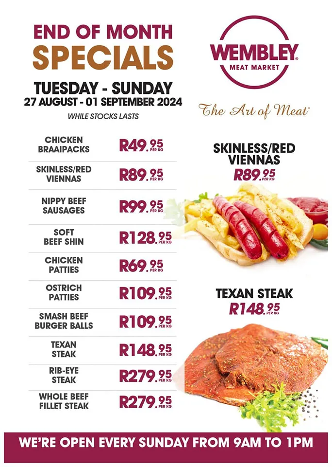 Wembley Meat Market : Specials (27 August - 01 September 2024) — m ...