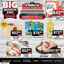 Chikro Food Market : Big Month End Specials (25 August - 31 August 2022 ...