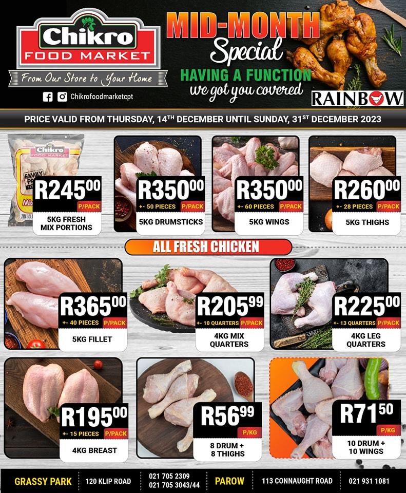 Chikro Food Market : Mid-Month Specials (14 December - 31 December 2023 ...