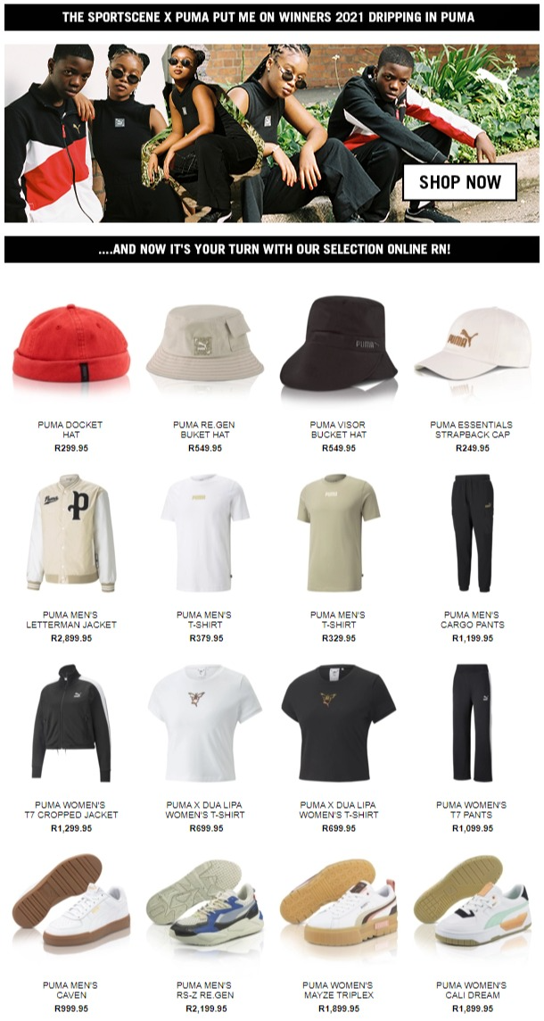 Sportscene : Your Winning Fit In Puma (Request Valid Dates From ...