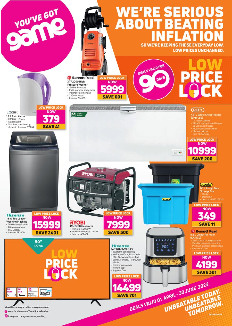 Game Zambia : Low Price Lock (01 April - 30 June 2023) — m.guzzle.co.za