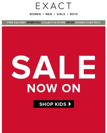 Exact : Kids Sale (Request Valid Dates From Retailer) — www.guzzle.co.za