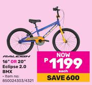 Special Raleigh 16" or 20" Eclipse 2.0 BMX 850024303/4321-Each — www ...