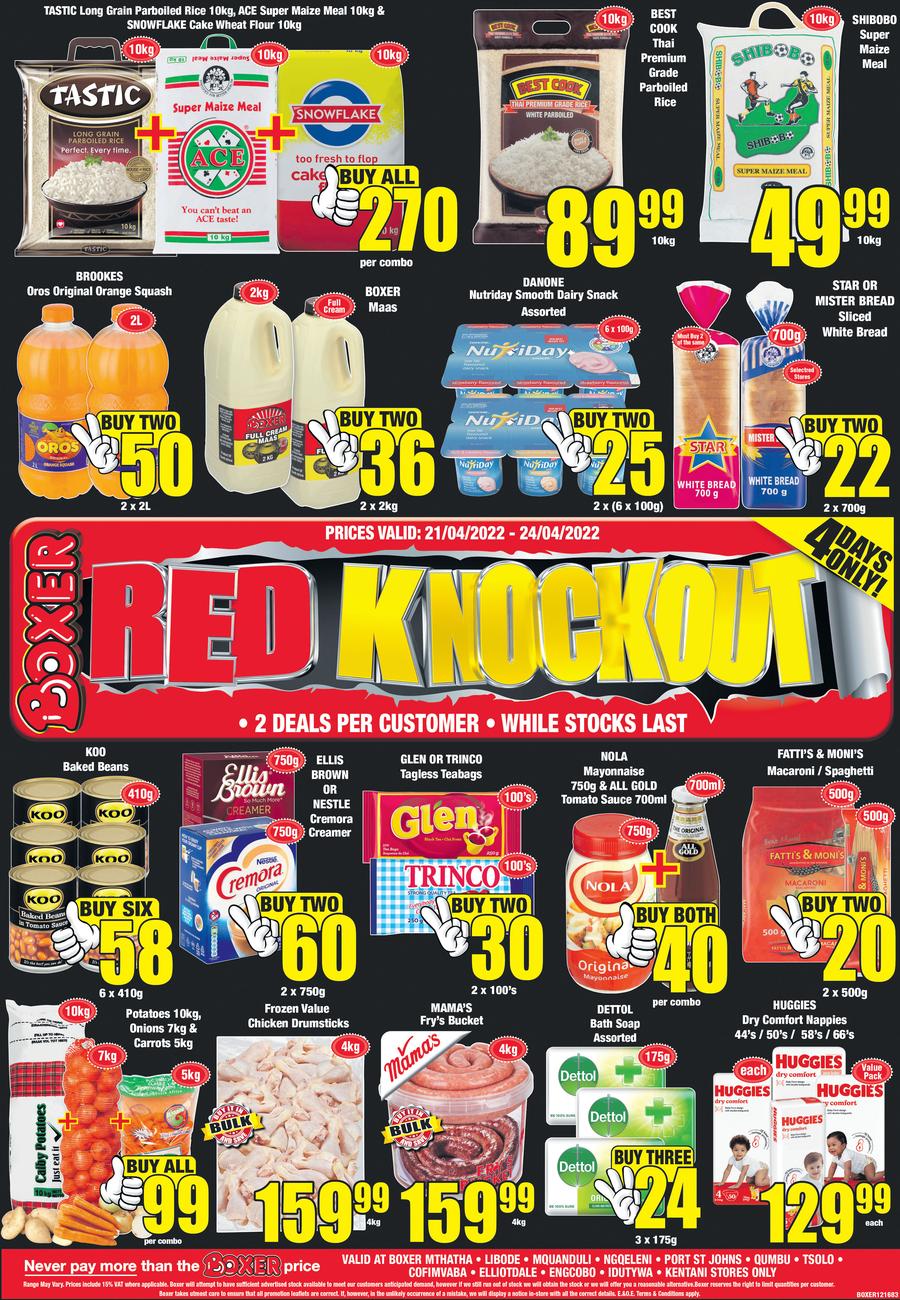 Boxer Super Store Eastern Cape : Red Knockout! (21 April - 24 April ...