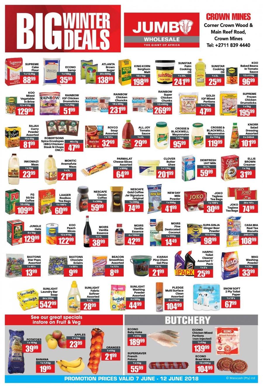 Jumbo Cash & Carry : Big Winter Deals (07 Jun - 12 Jun 2018) — m.guzzle ...