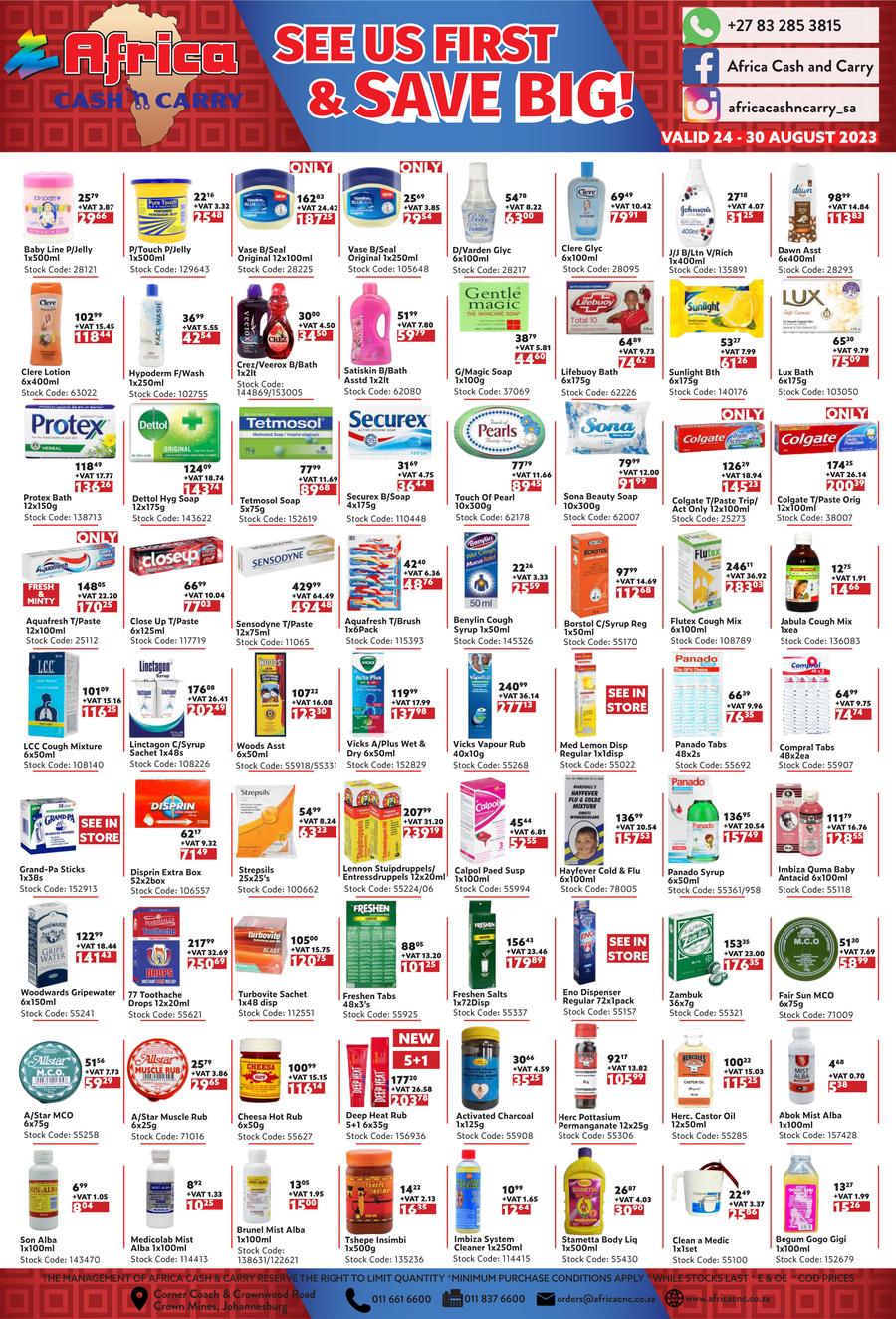 Africa Cash & Carry (24 August - 30 August 2023) — www.guzzle.co.za