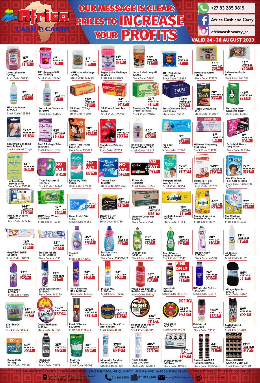 Africa Cash & Carry (24 August - 30 August 2023) — www.guzzle.co.za