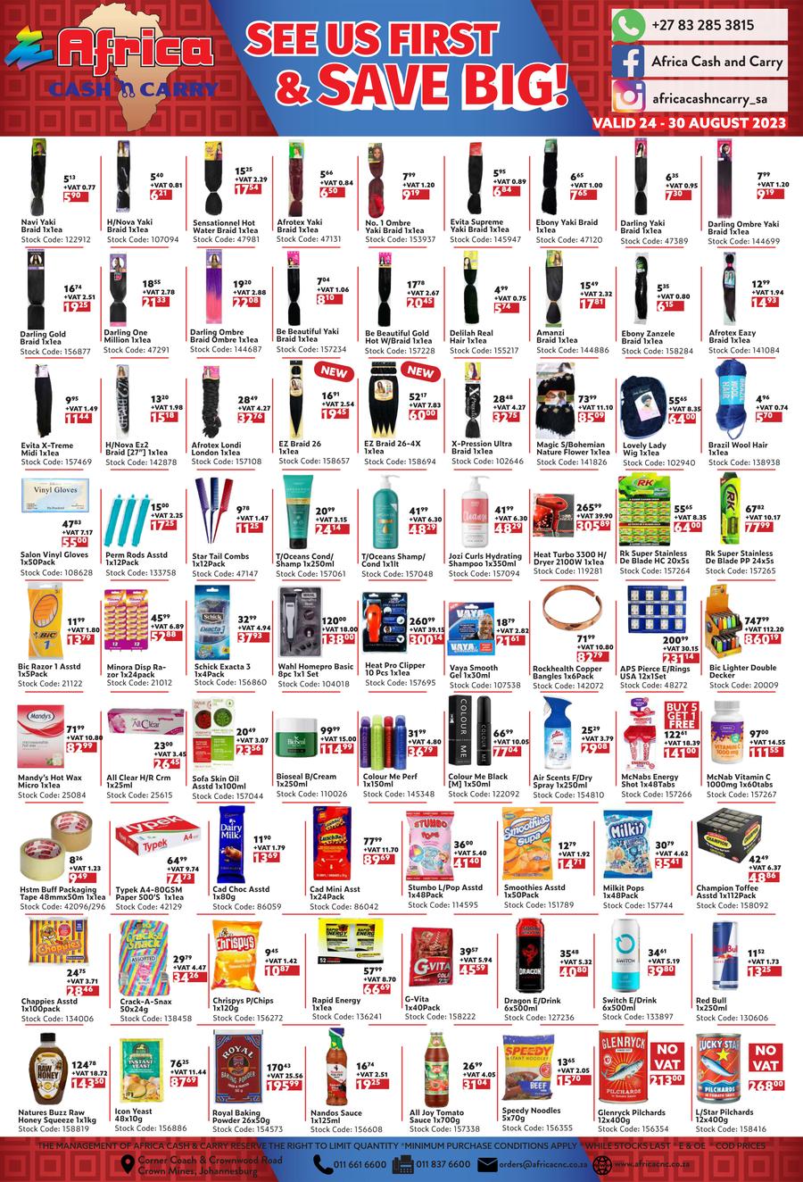 Africa Cash & Carry (24 August - 30 August 2023) — www.guzzle.co.za