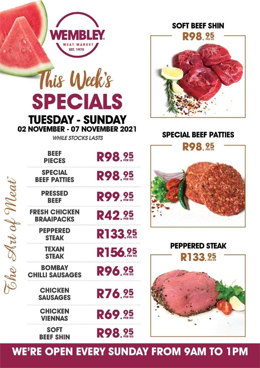 Wembley Meat Market : Specials (02 November - 07 November 2021) — m ...