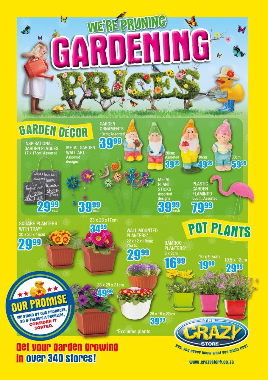 The Crazy Store : Gardening Prices (03 Sep - 30 Sep 2018) — m.guzzle.co.za
