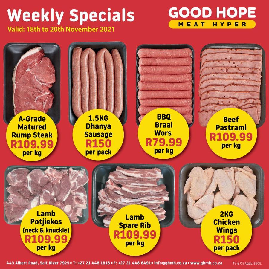 Good Hope Meat Hyper : Specials (18 November - 20 November 2021) — m ...