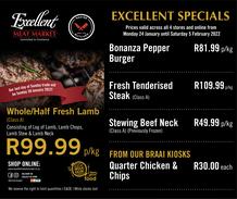 Excellent Meat Market : Specials (24 January - 05 February 2022) — www ...