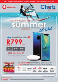 Chatz Connect (07 Nov - 06 Dec 2018) — www.guzzle.co.za