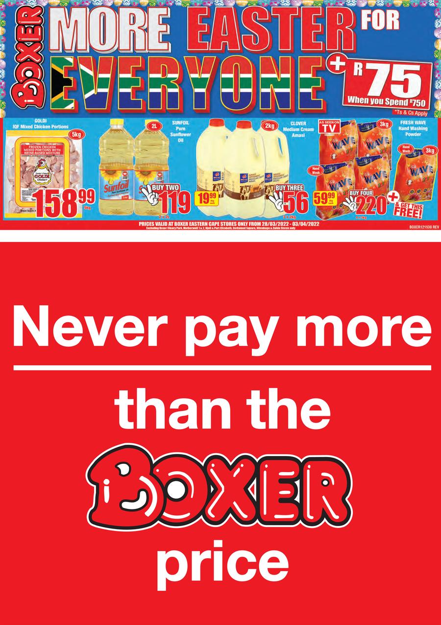 Boxer Eastern Cape : Never Pay More Than The Boxer Price (28 March - 3 ...
