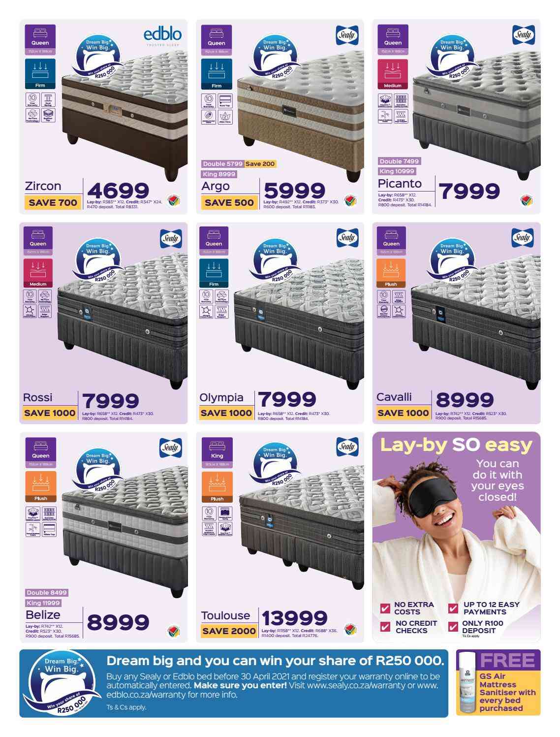 Sleepmasters : Cosy Up To Comfort (01 April - 02 May 2021) — www.guzzle ...