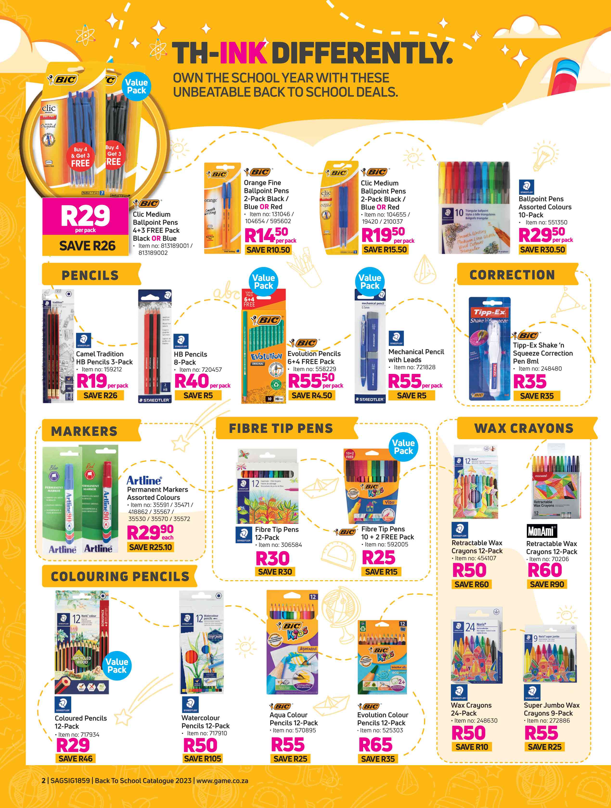 Special MonAmi Retractable Wax Crayons 12-Pack — www.guzzle.co.za