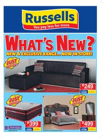Russells : What's New? (22 July - 19 Aug 2017) — www.guzzle.co.za