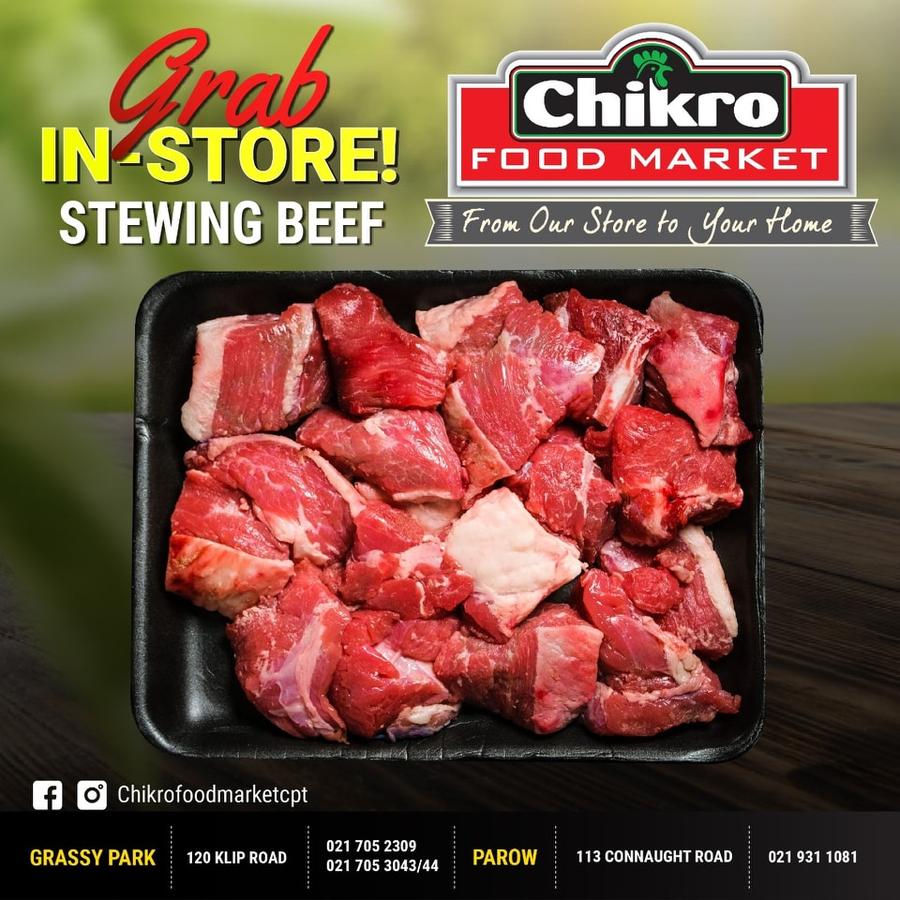 Chikro Food Market Grassy Park & Parow : Stewing Beef (Request Valid ...