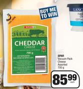 Special Spar Vacuum Pack Cheese Assorted-700g Each — www.guzzle.co.za