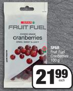 Special Spar Fruit Fuel Cranberries-100g Each — www.guzzle.co.za