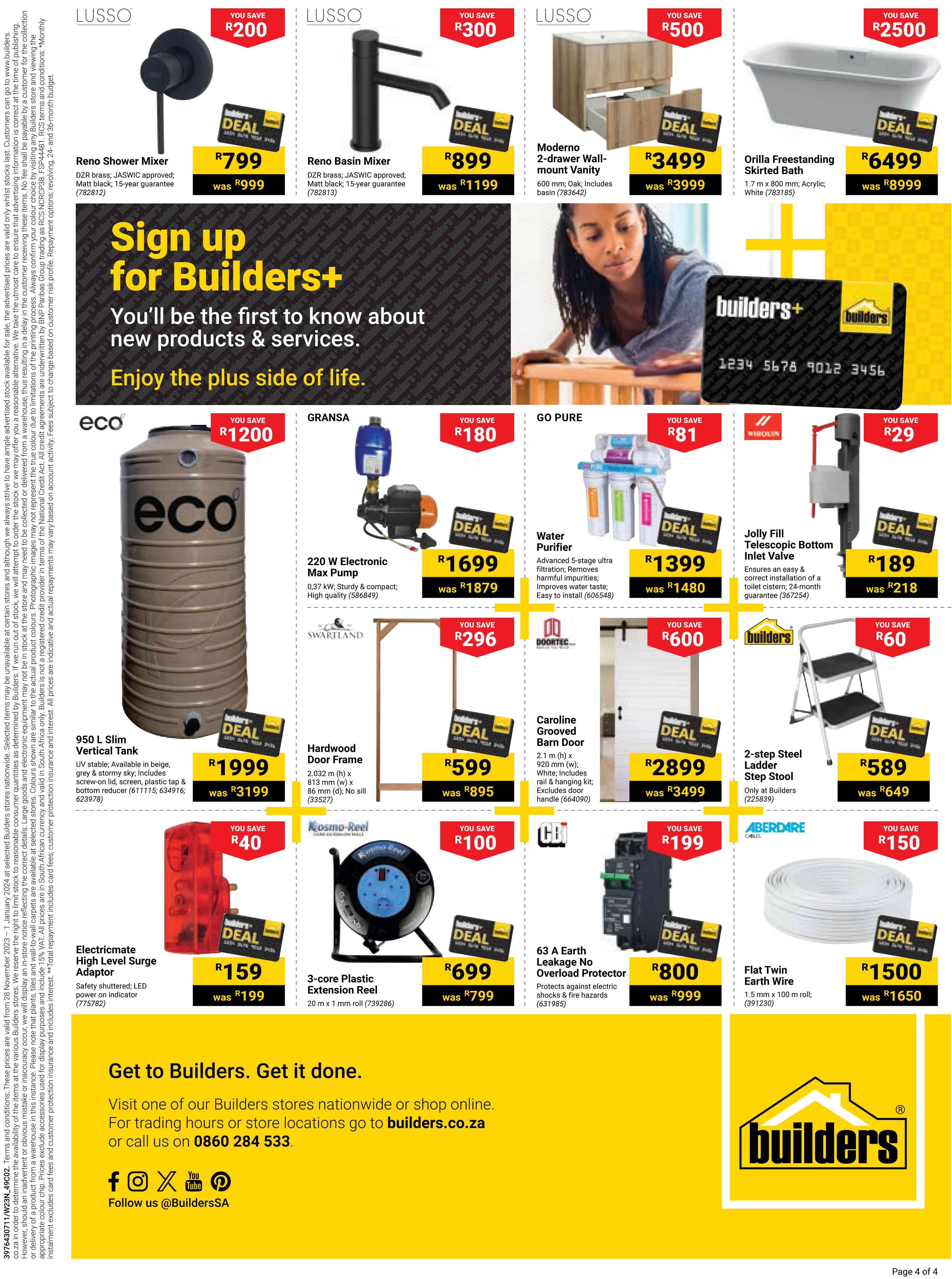 DIY Specials | Catalogue | SA Promotional Leaflets | Builders