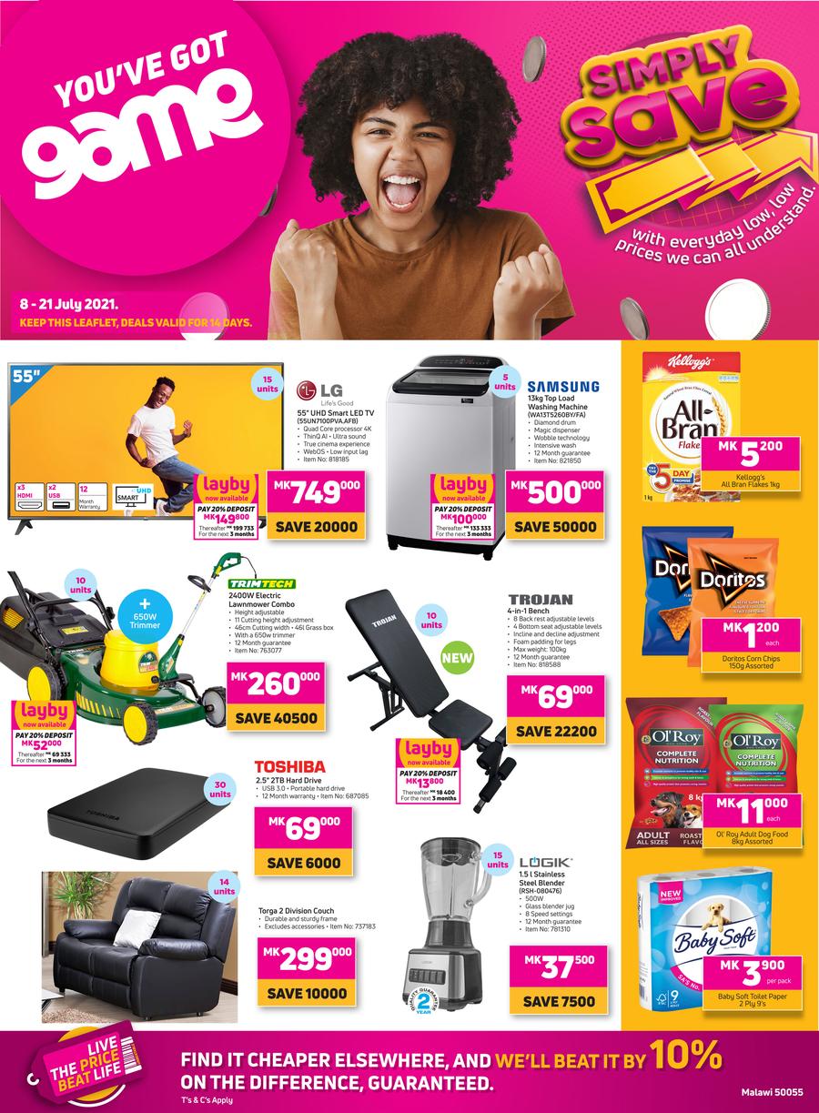 Game Malawi : You've Got Game (8 July - 21 July 2021) — m.guzzle.co.za