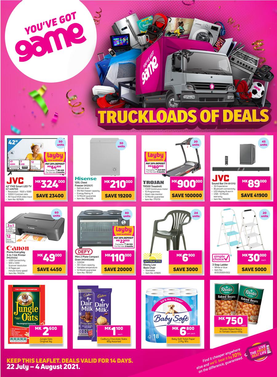 Game Malawi : You've Got Game (22 July - 4 August 2021) — m.guzzle.co.za