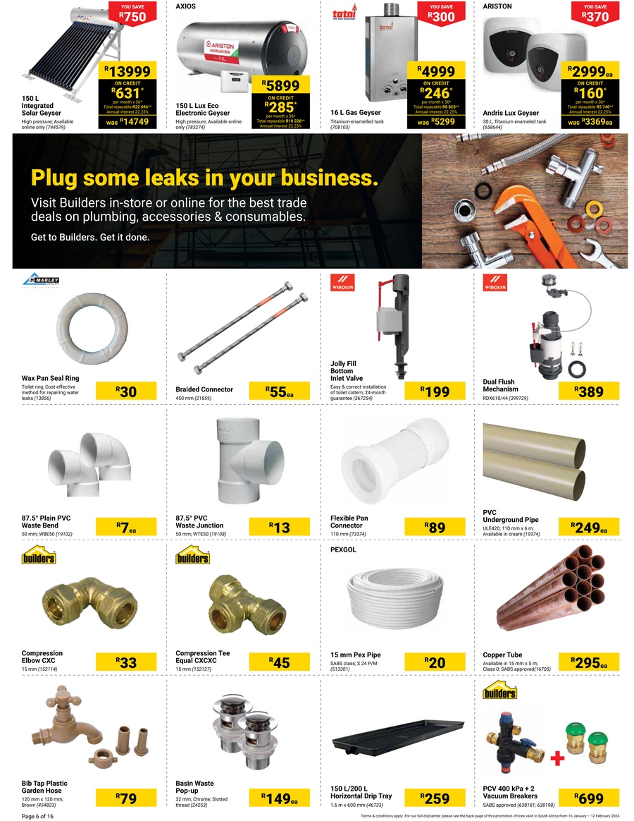 DIY Specials | Catalogue | SA Promotional Leaflets | Builders