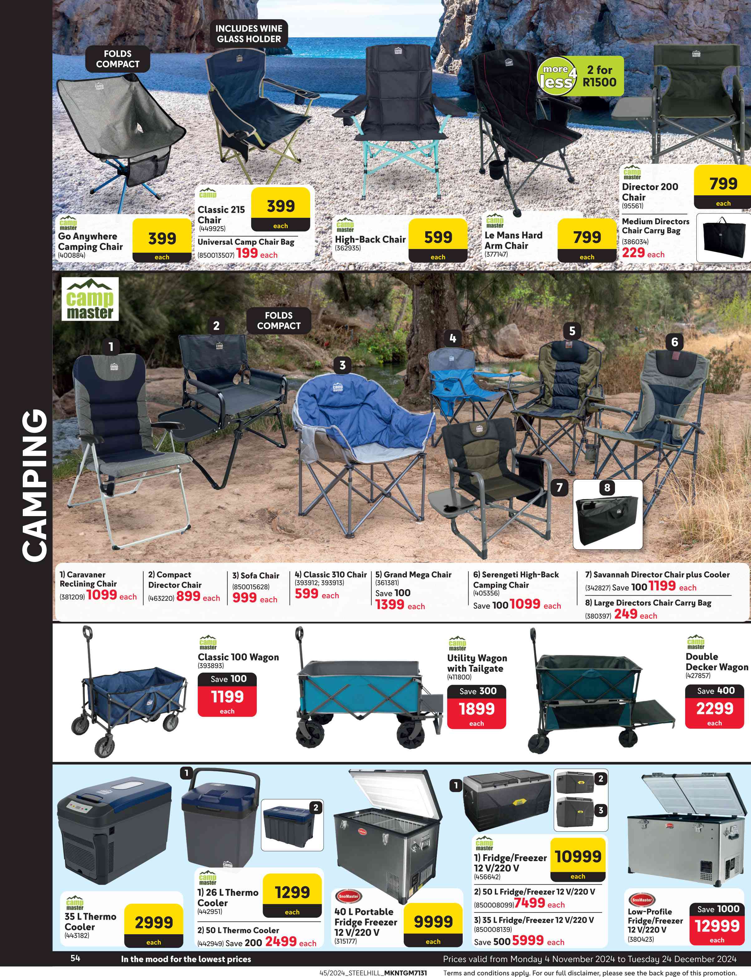 Special Camp Master Classic 215 Chair-Each — www.guzzle.co.za
