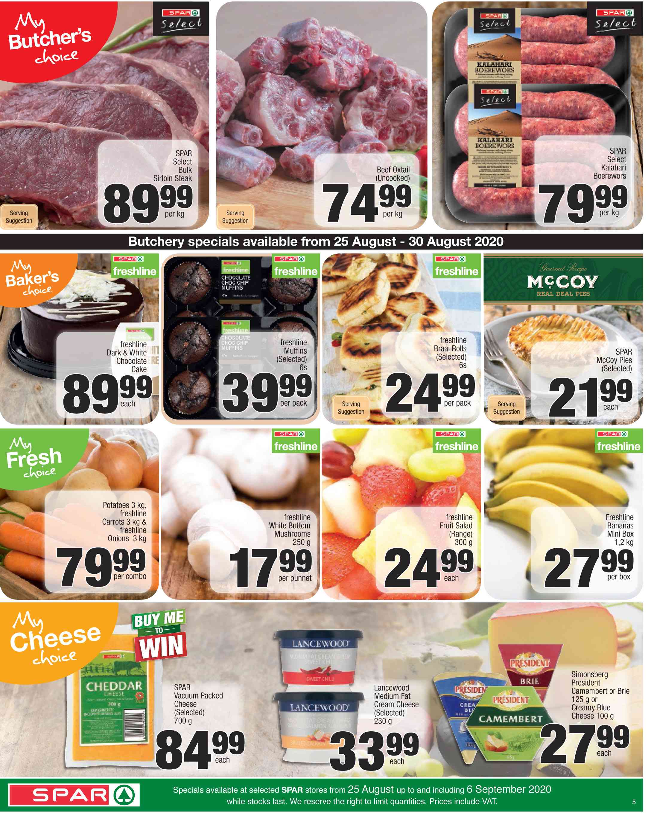 Special Spar Freshline Dark & White Chocolate Cake-Each — www.guzzle.co.za