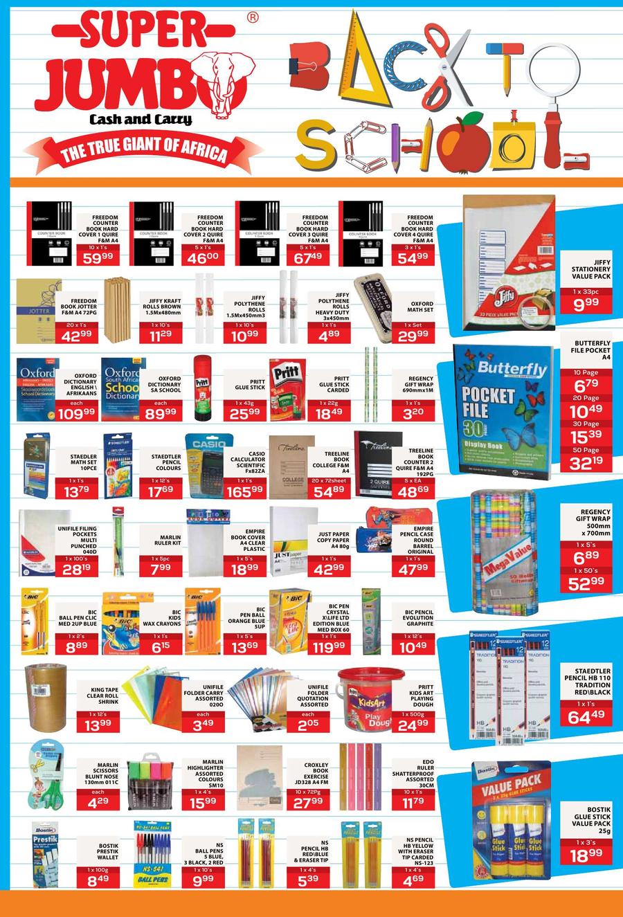 Jumbo Cash & Carry : Back To School (14 Jan - 19 Jan 2016) — m.guzzle.co.za