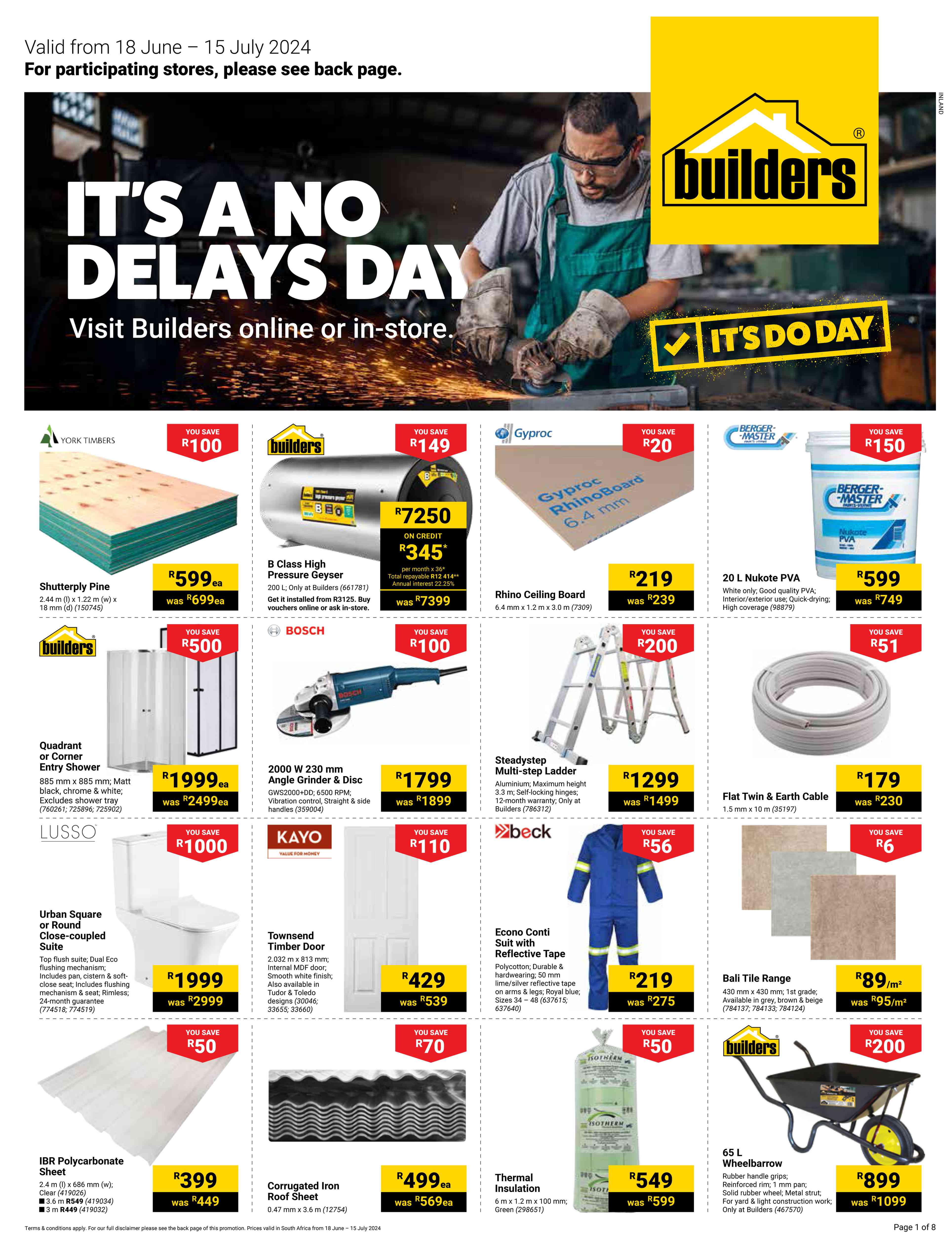 DIY Specials | Catalogue | SA Promotional Leaflets | Builders