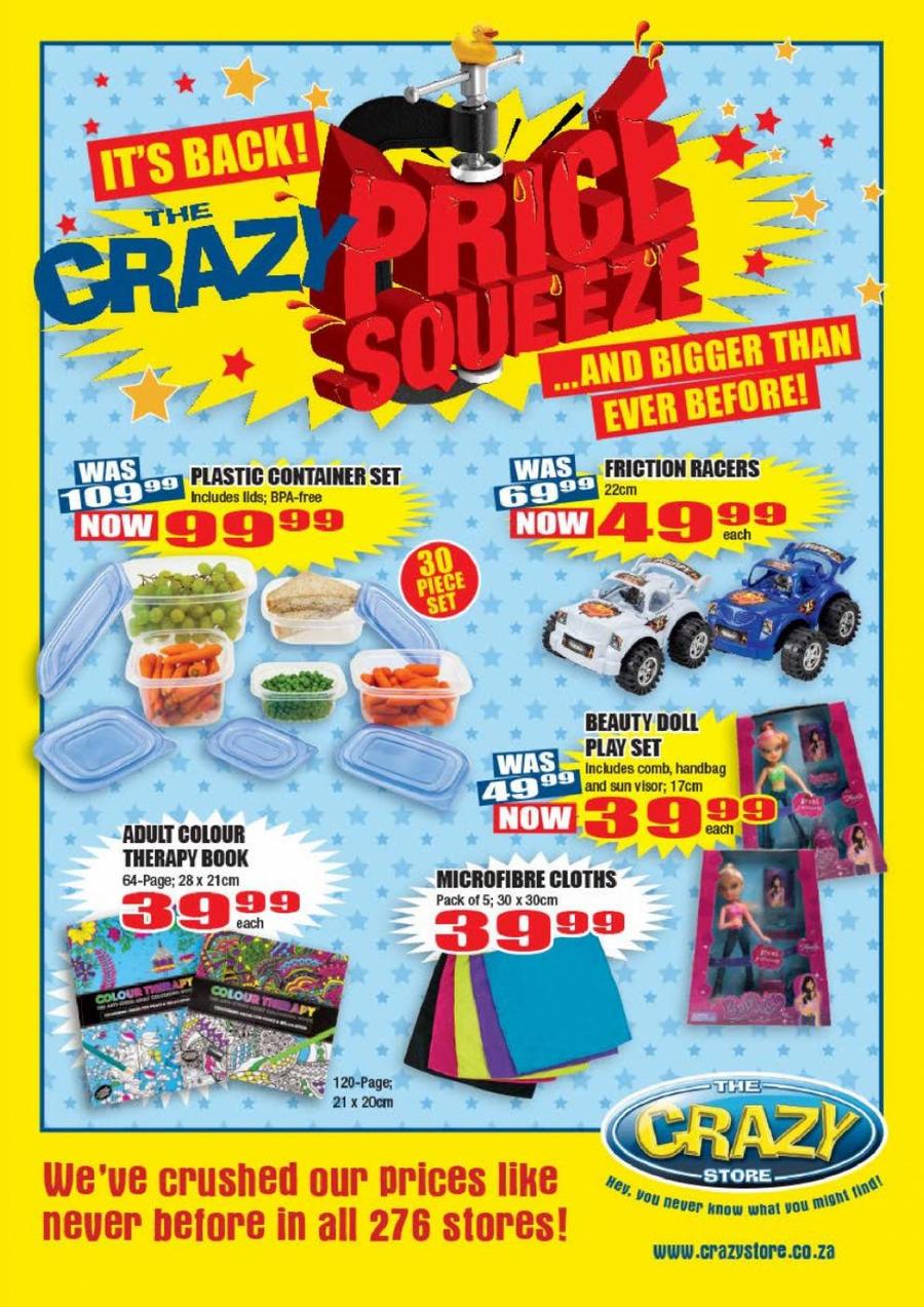 The Crazy Store : Price Squeeze (25 Feb - 24 Mar 2016) — m.guzzle.co.za