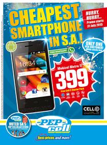 PEP : Cheapest Smartphone in SA (31 Jul - 27 Aug 2015) — www.guzzle.co.za