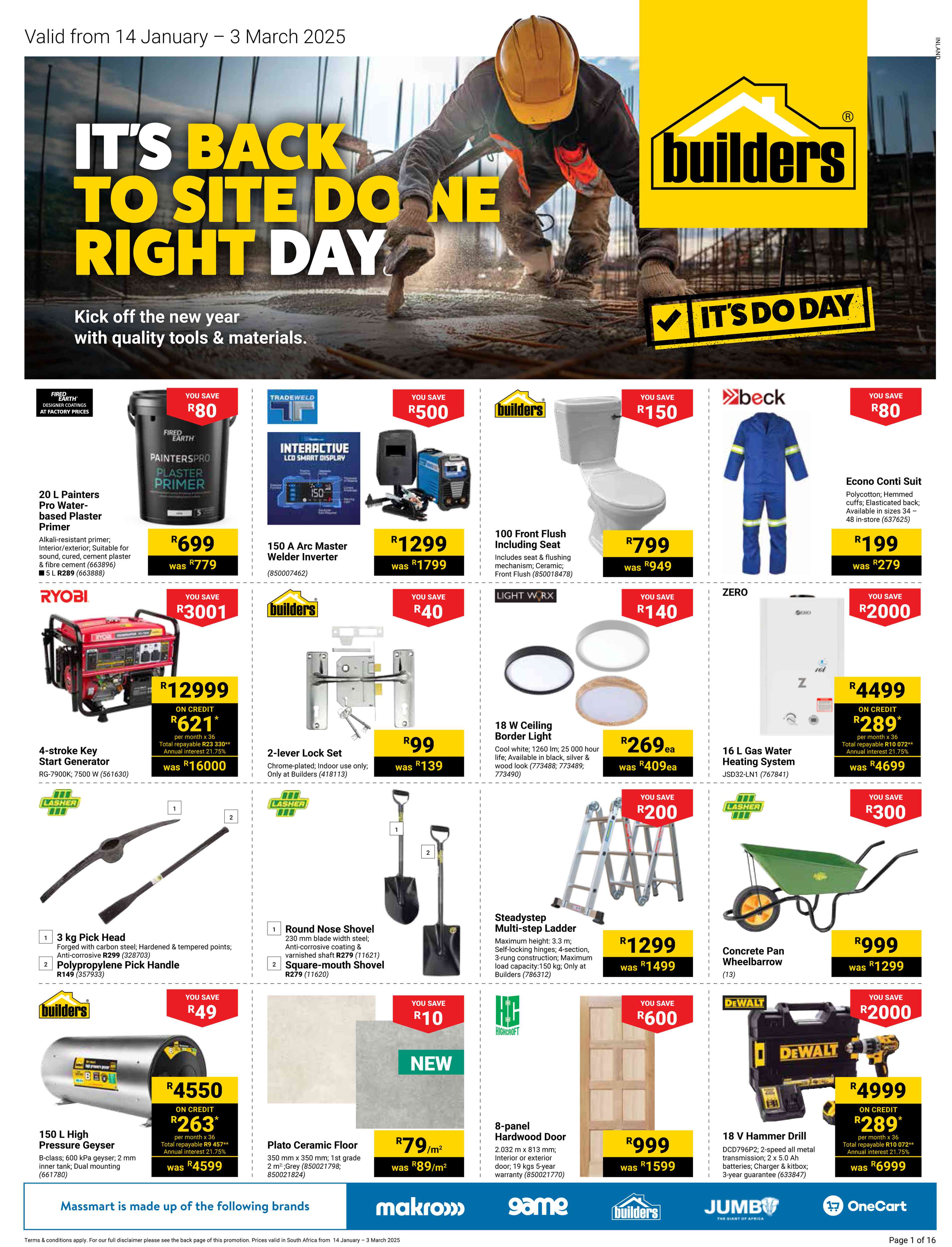 Builders | Shop DIY, Paint and Building Materials Online